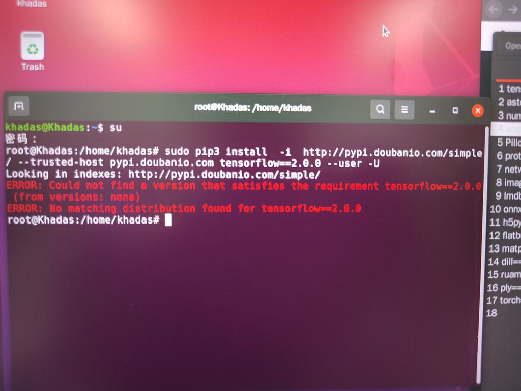 Aml-npu-sdk 依赖工具安装失败问题,求解答。 - VIM3 - Khadas Community Aml-npu-sdk 依赖工具安装失败问题,求解答。 - VIM3 - Khadas Community