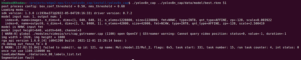 Convert yolov8 model to rknn - Edge2 - Khadas Community