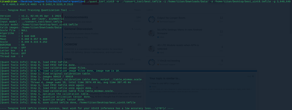 How to use quant_tool? - VIM3 - Khadas Community