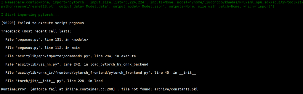 It is wrong when Converting model Using KSNN conversion tool - VIM3 - Khadas Community