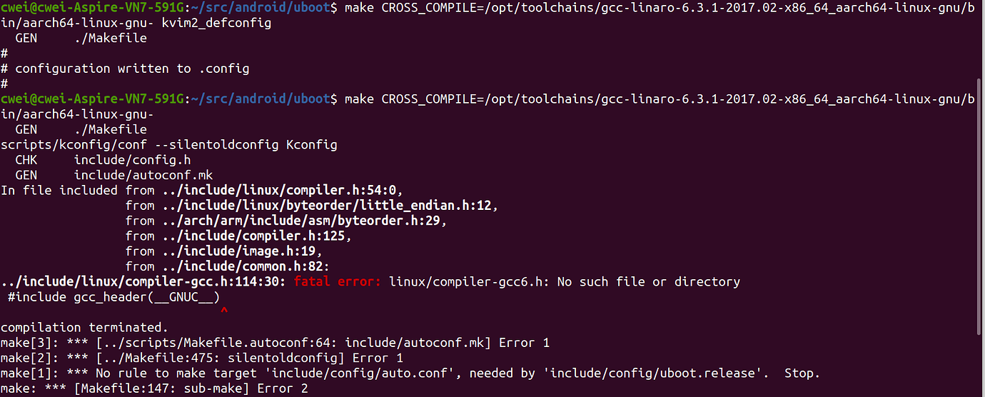 Problem With Compiling Vim2 Uboot Vim2 Khadas Community