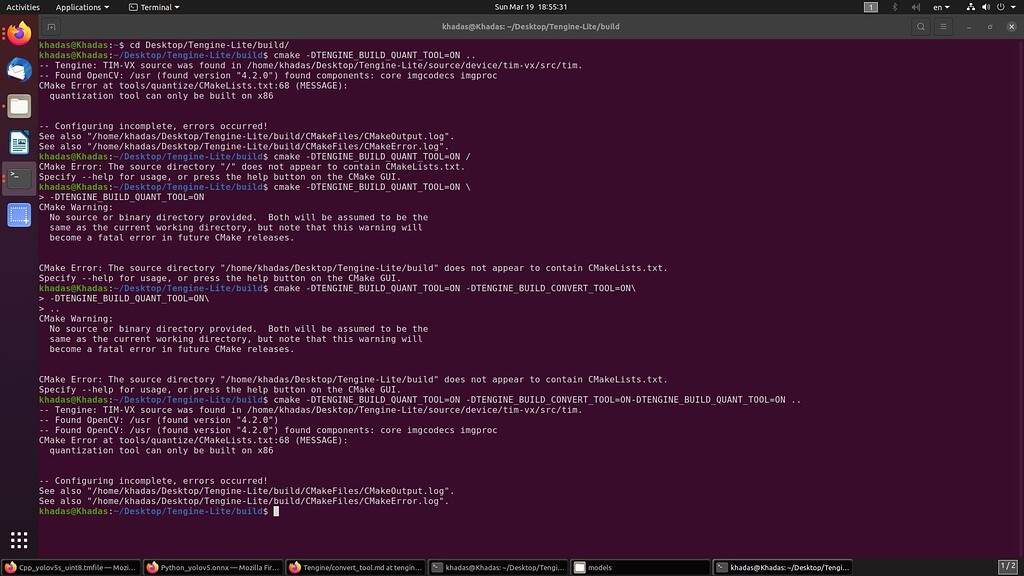 Quant tool problems - VIM3 - Khadas Community