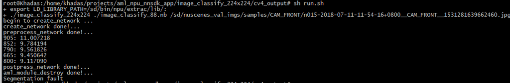 Mainline kernel run image_classify_224x224 failed - VIM3 - Khadas Community