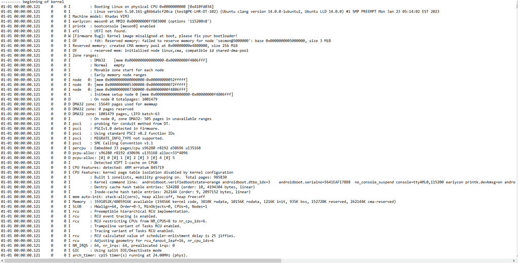 Kernel image misaligned at boot, please fix your bootloader - Technical Support - Khadas Community