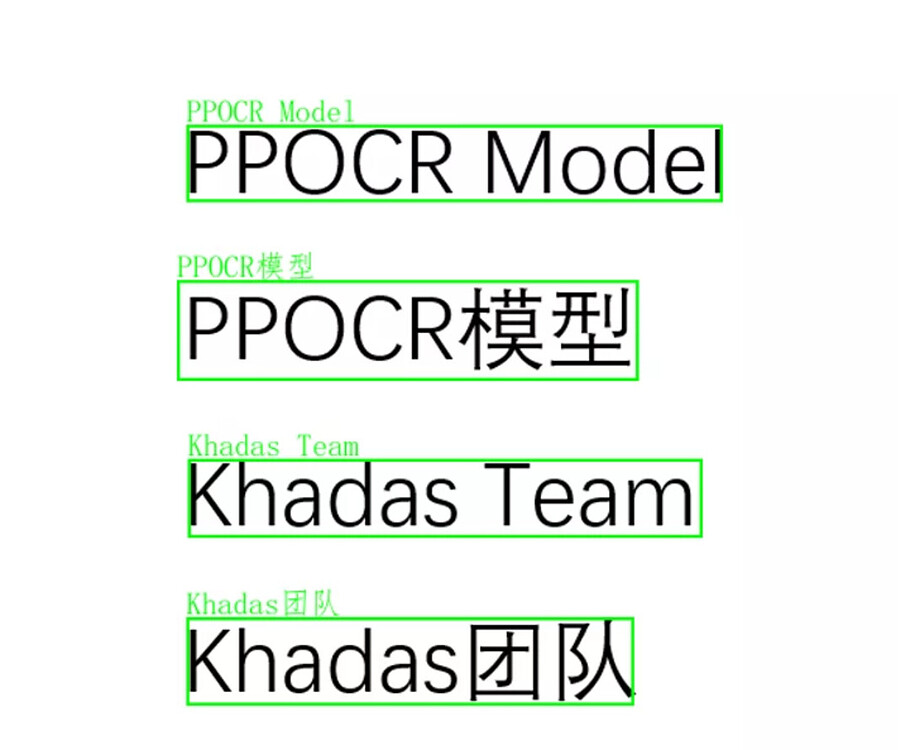 VIM4 KSNN Text Recognition PPOCR - Showcase - Khadas Community